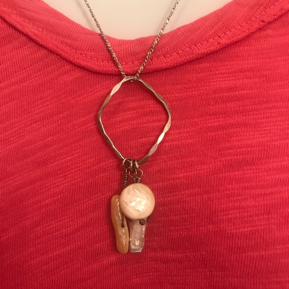 Handpicked | Jewelry | Sterling Silver Handpicked Necklace With 3 ...